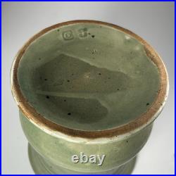 Wenford Bridge Seth Cardew Studio Pottery Vase Planter Green Glaze 16cm ...